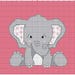Baby Elephant Crochet Graphgan Graph - Etsy