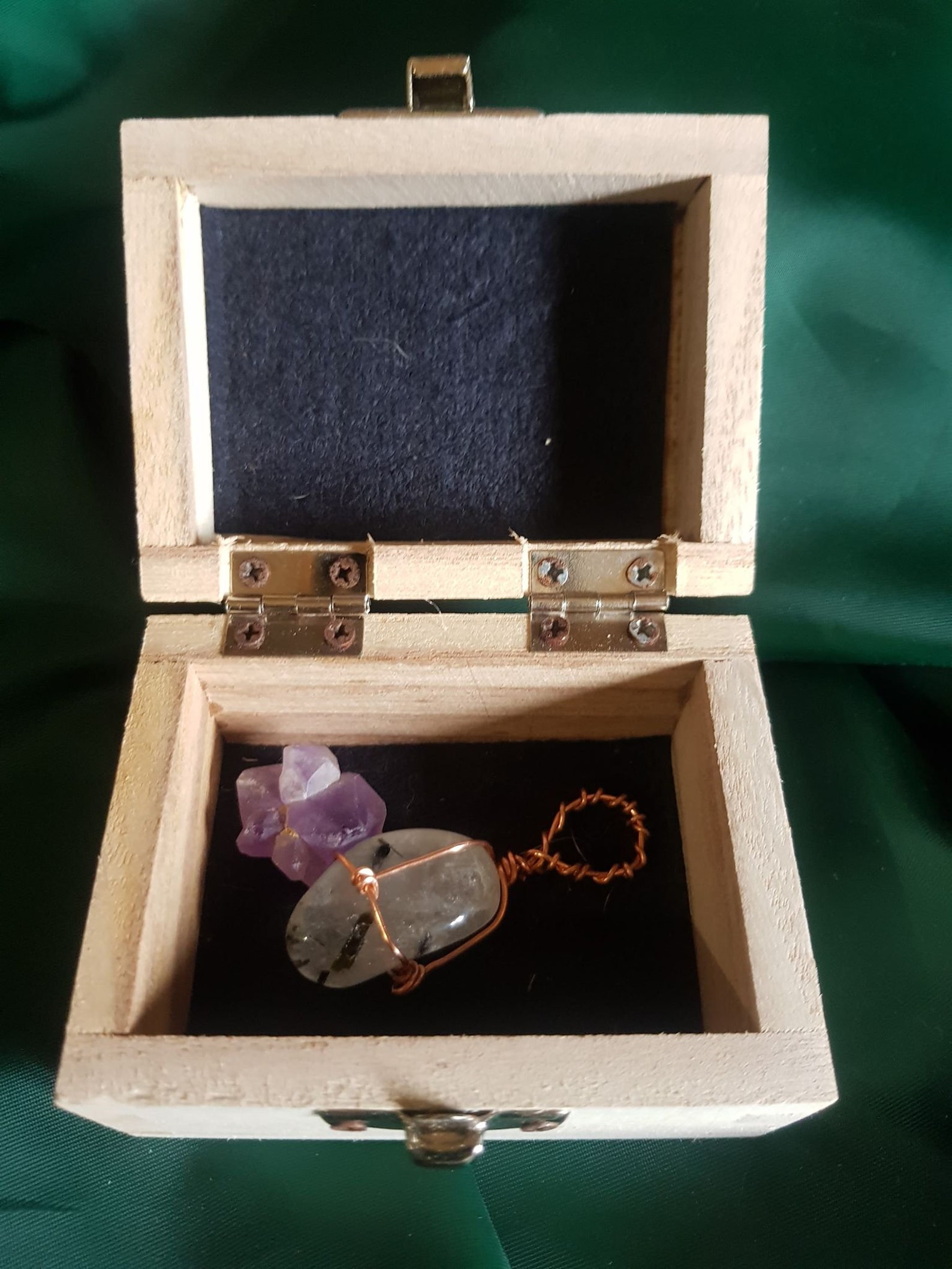 Crystal healing Box with Tourmalated Quartz Courage and | Etsy