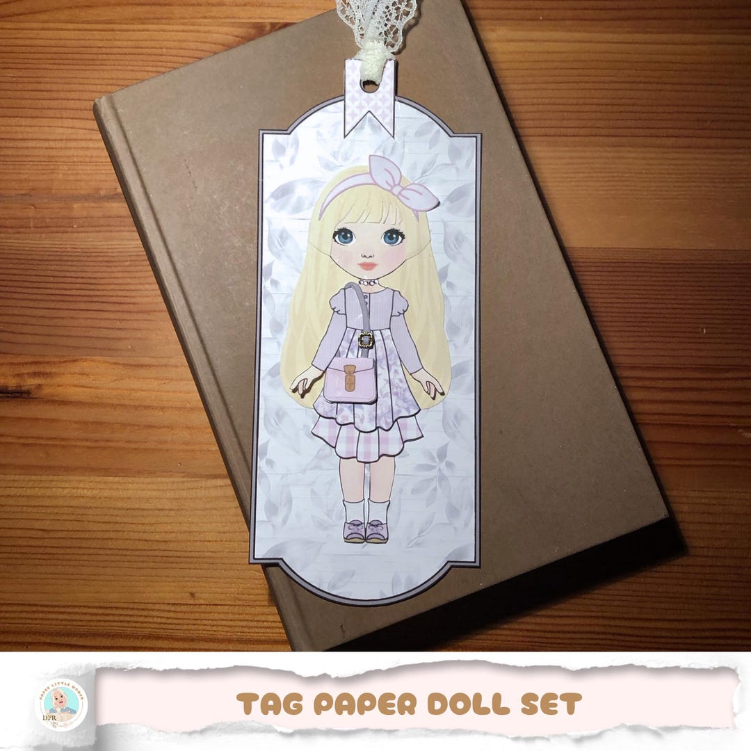 Paperdoll Tag Template, Customizable Doll Cutouts for Creative Play ...