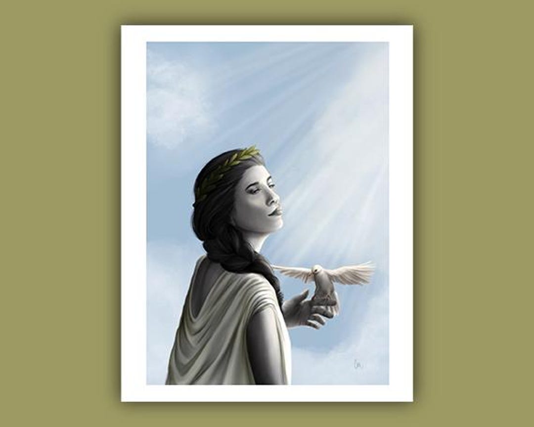 EIRENE | Mythology Fantasy Illustration | Art Print | Home Decor | Gift ...