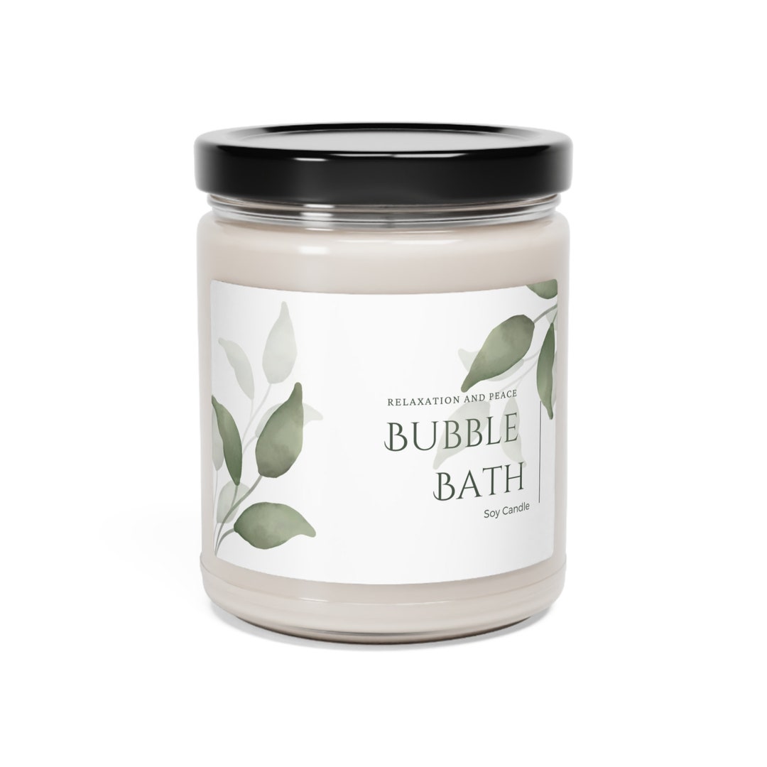 Bubble Bath Candle, Calming Candle, Scented Candle, Gift for Her ...