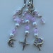 Purple Space Themed Assortment Phone Charm/keychain (moon, Star, Saturn ...