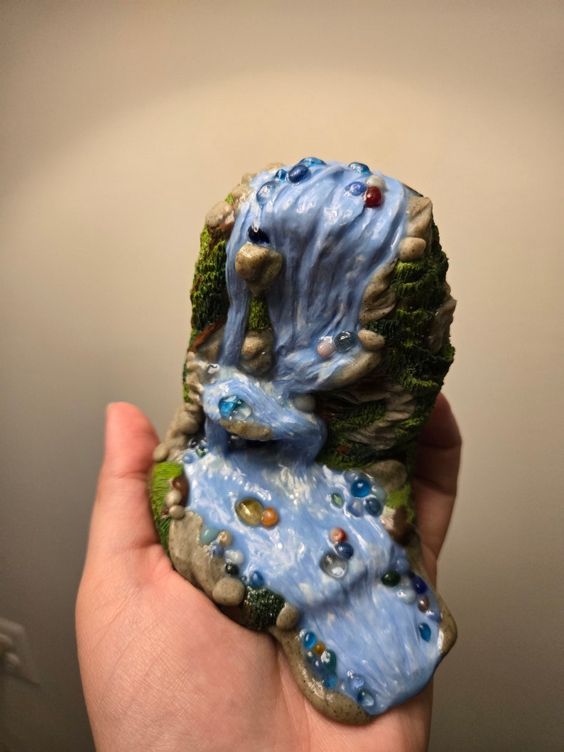 Handmade Clay Waterfall Artwork Sculpture Geology & Nature - Etsy