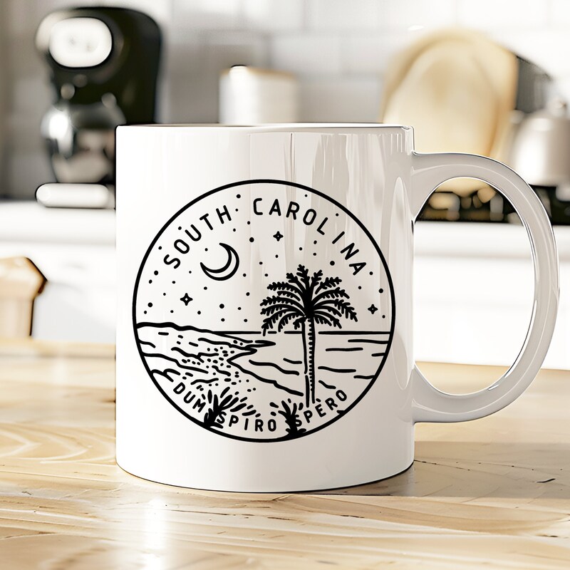 South Carolina Mug - Etsy