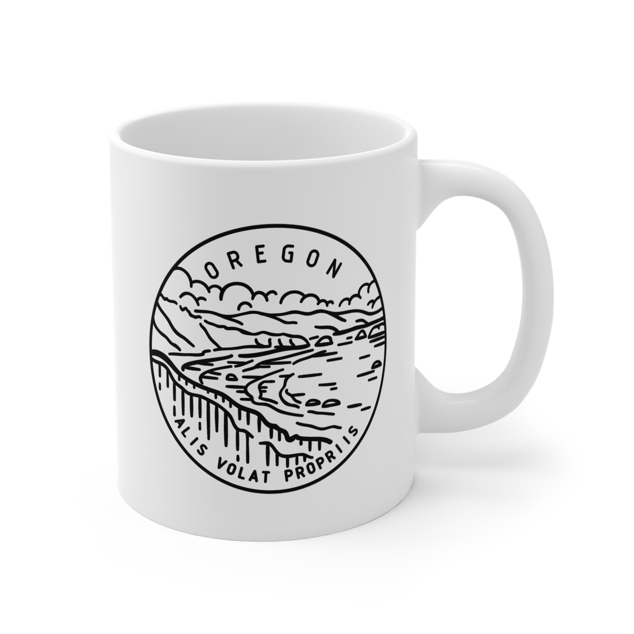 Oregon Mug | OR Coffee Cup | OR State Tea Cup | State Motto Gift | View ...