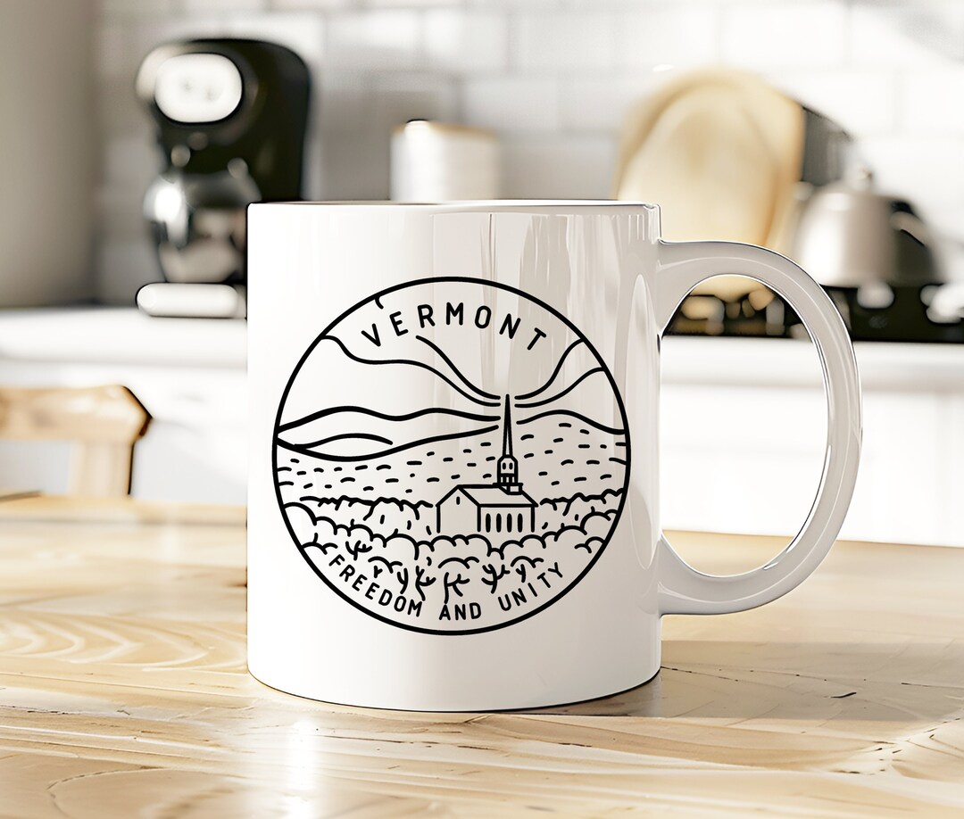 Vermont Mug | VT Coffee Cup | VT State Tea Cup | State Motto Gift ...