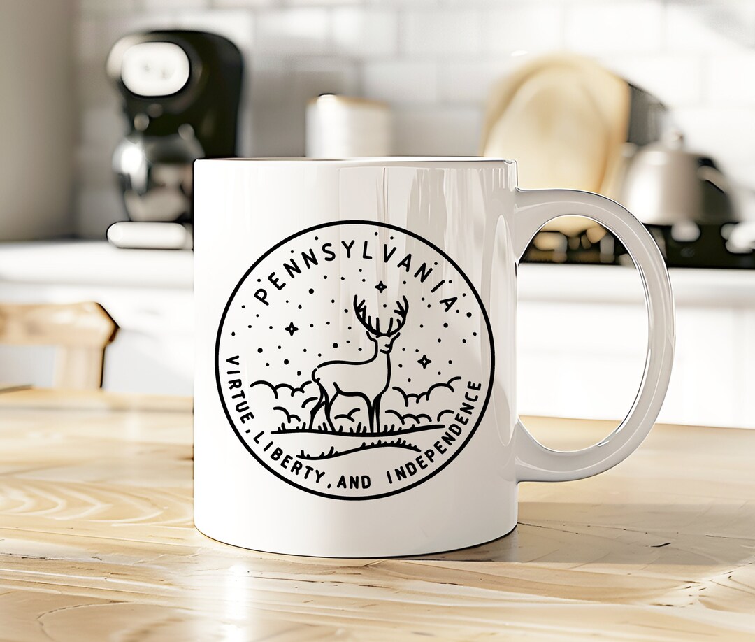 Pennsylvania Mug | PA Coffee Cup | PA State Tea Cup | State Motto Gift ...