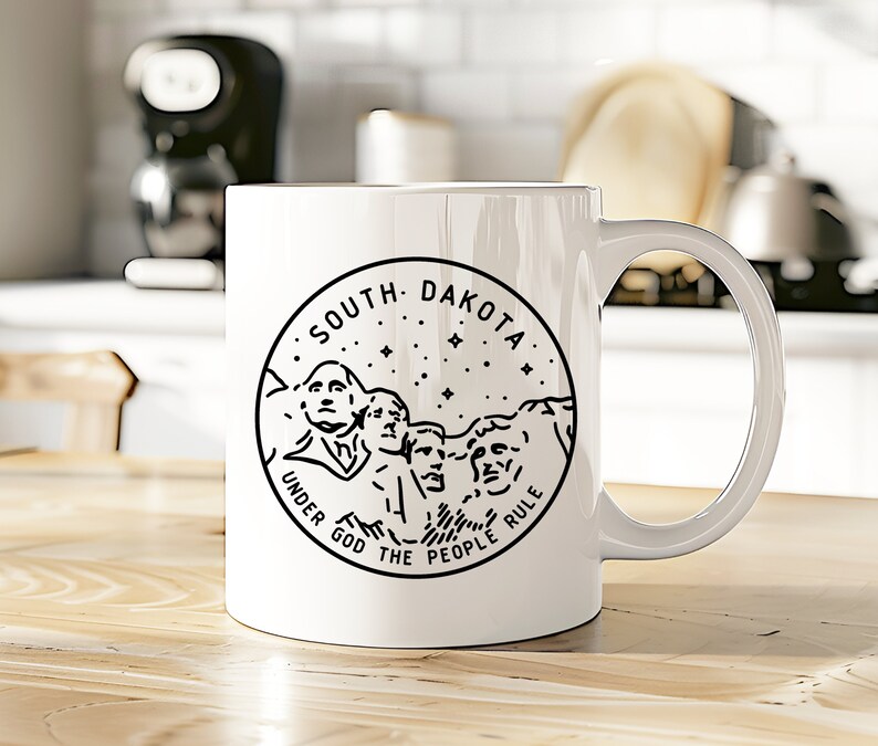 South Dakota Mug | SD Coffee Cup | SD State Tea Cup | State Motto Gift ...