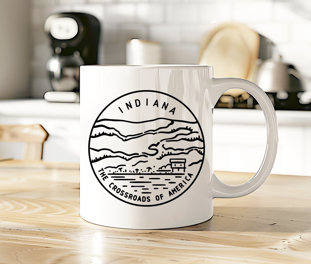 Indiana Mug | IN Coffee Cup | IN State Tea Cup | State Motto Gift ...