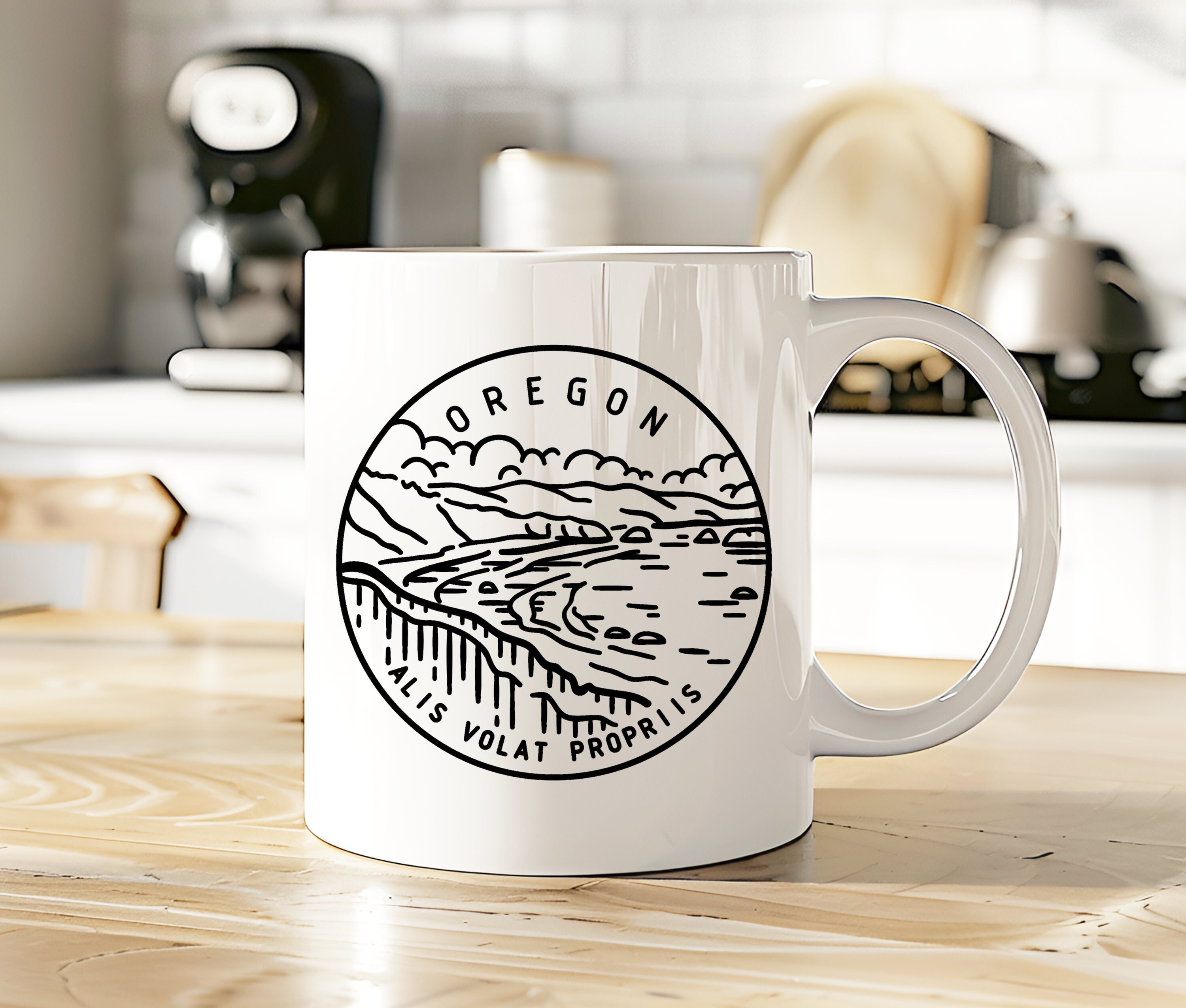 Oregon Mug | OR Coffee Cup | OR State Tea Cup | State Motto Gift | View ...