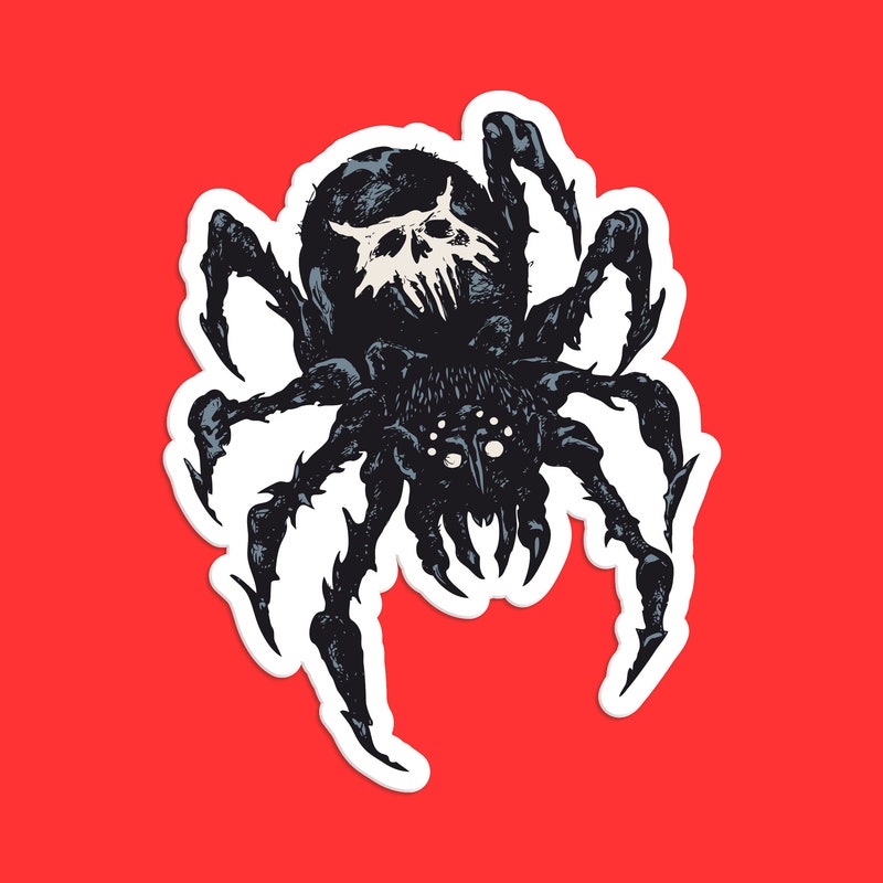 Skull Spider - Etsy