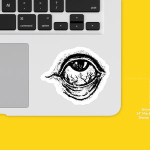 Creepy Eyeball Sticker - Gothic Horror Halloween Decor - Etsy