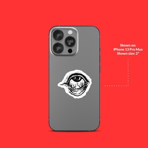 Creepy Eyeball Sticker - Gothic Horror Halloween Decor - Etsy