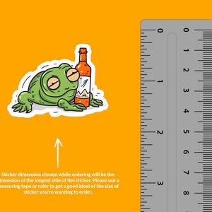 Drunk Frog Sticker - Funny Drinking Frog Design - Etsy