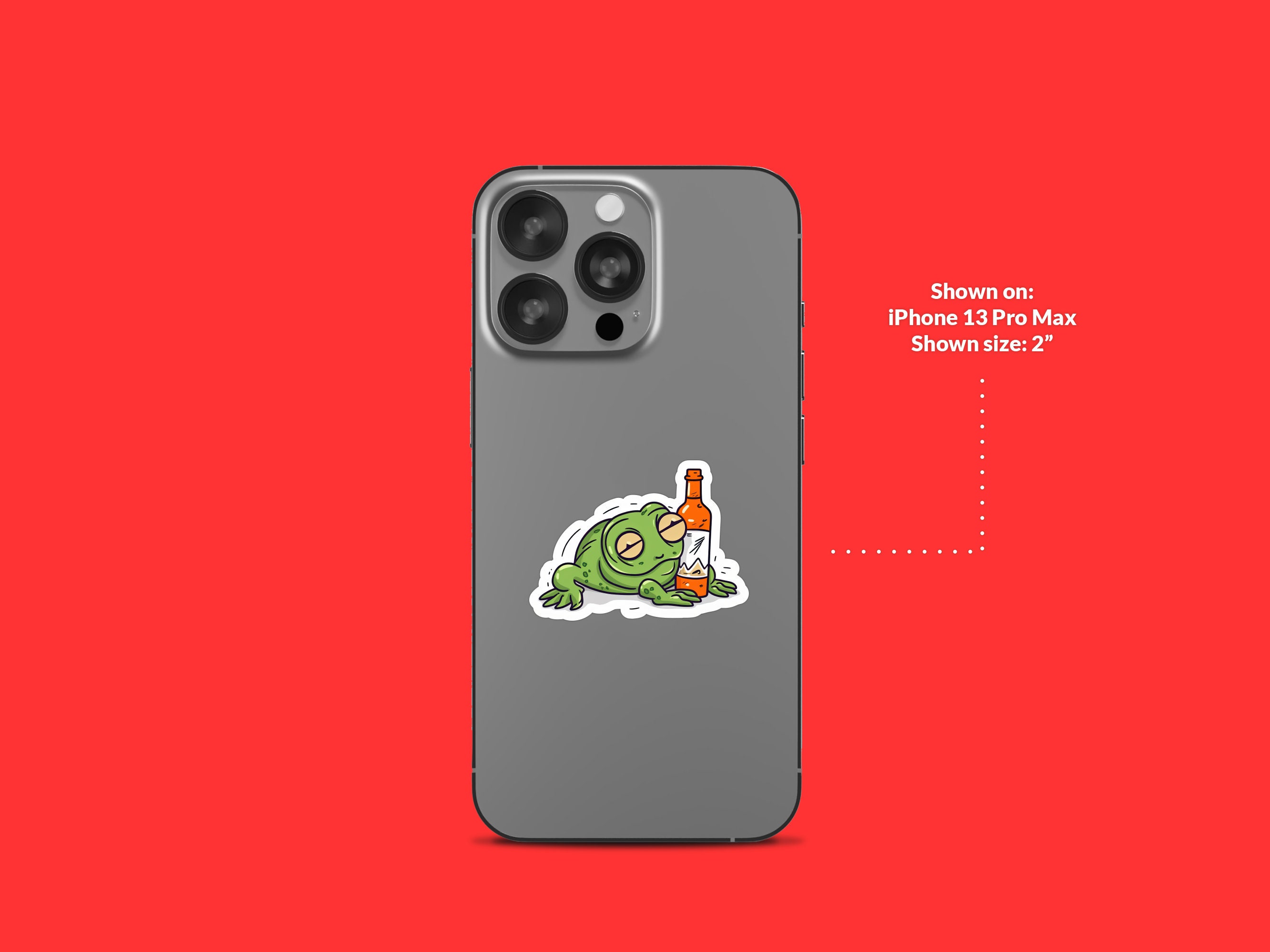 Drunk Frog Sticker - Funny Drinking Frog Design - Etsy