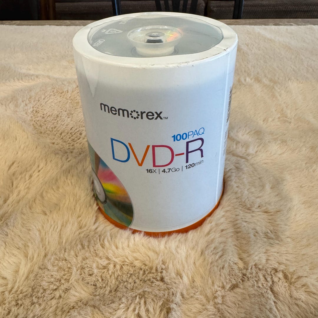 Brand New Memorex DVD-R Writable 16X – 100 Pack, 120 Minutes, 4.7 GB ...