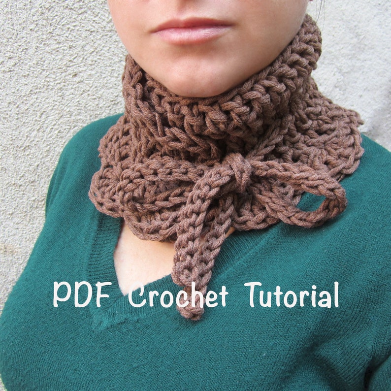 Neck Warmer Crochet Pattern, Neck Warmer Tutorial, Crochet Cowl Pattern ...