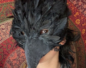 Crow Premade Therian Mask - Etsy