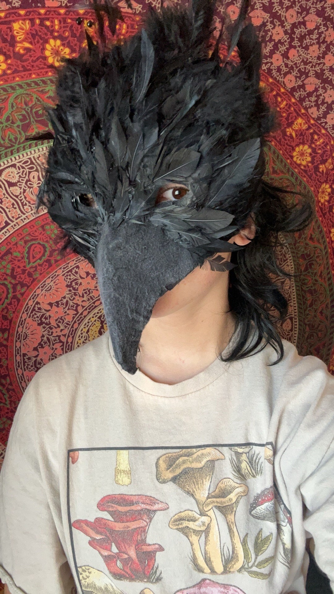 Crow Therian Mask - Etsy