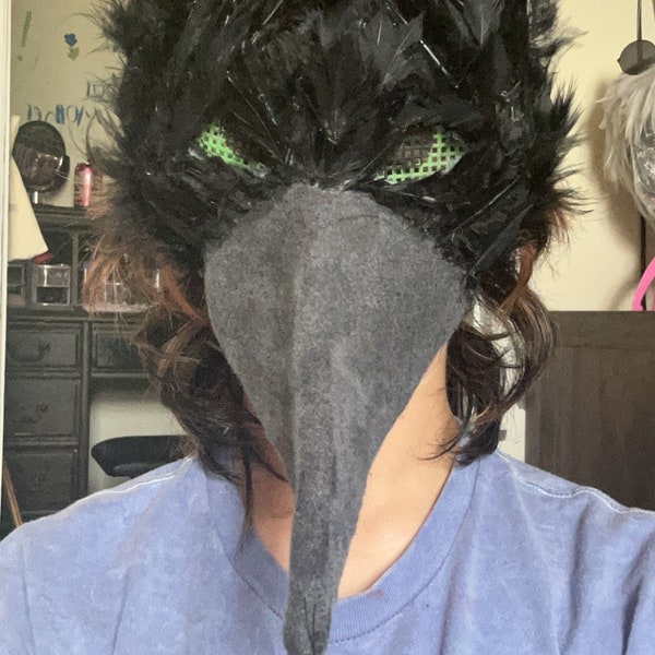 Crow Mask - Etsy