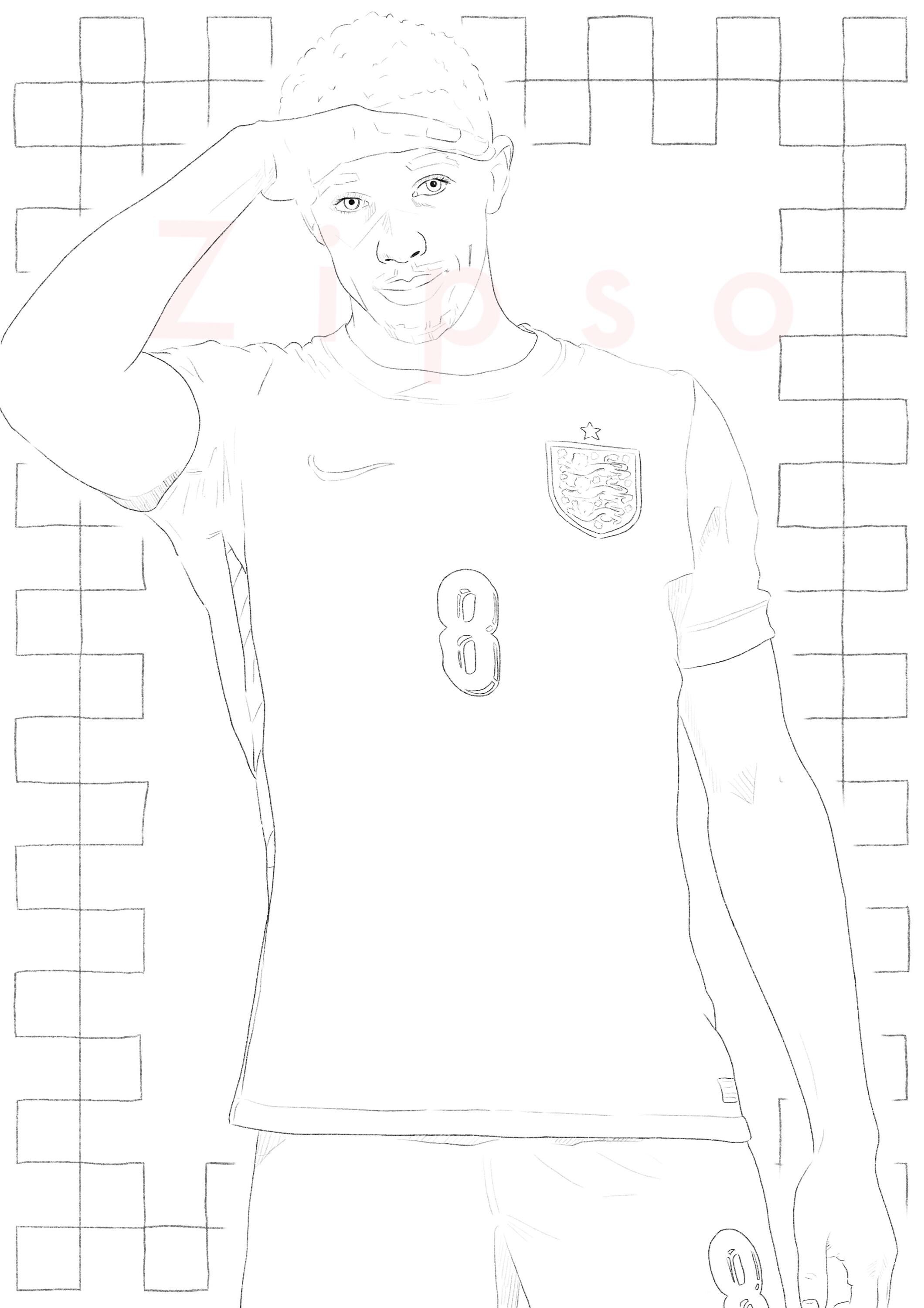 Trent Alexander-arnold Coloring Printables, Poster, Liverpool, Football ...