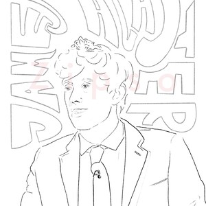 James Acaster Coloring Printables, Poster, Stand up Comedy, British ...