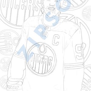 Connor Mcdavid Coloring Printables, Pages, Poster, Toronto Maple Leafs ...