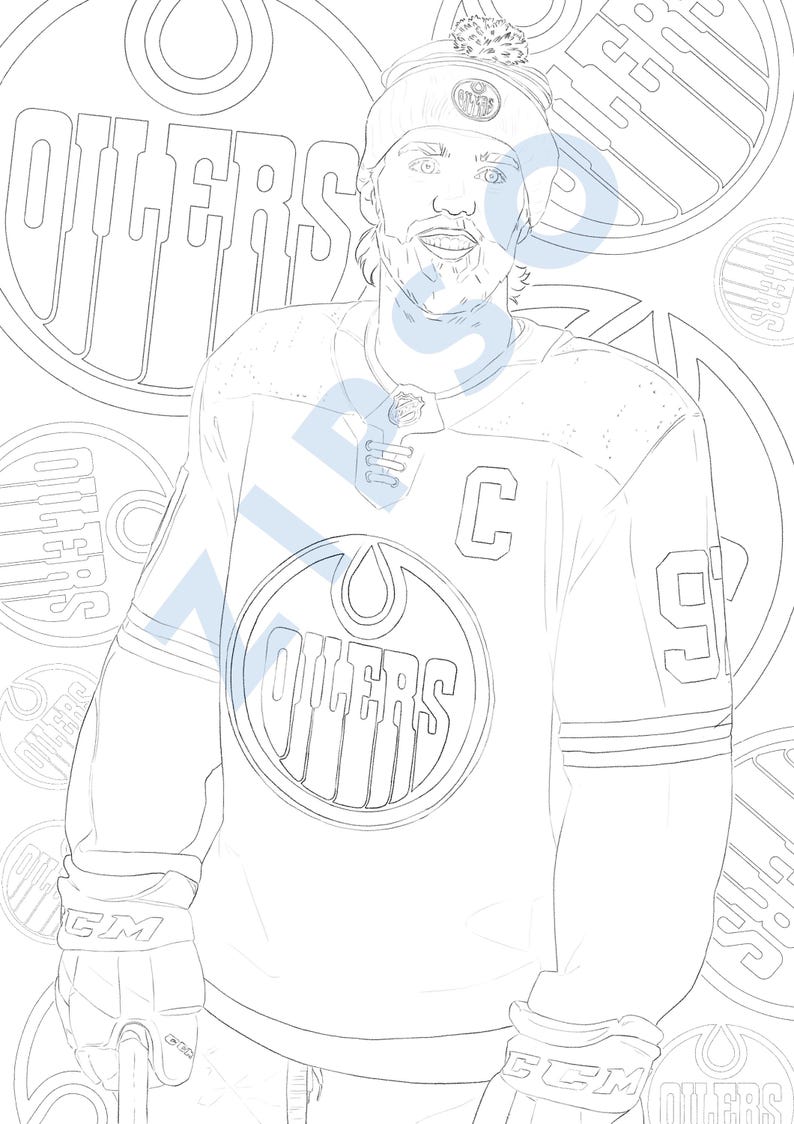 Connor Mcdavid Coloring Printables, Pages, Poster, Toronto Maple Leafs ...