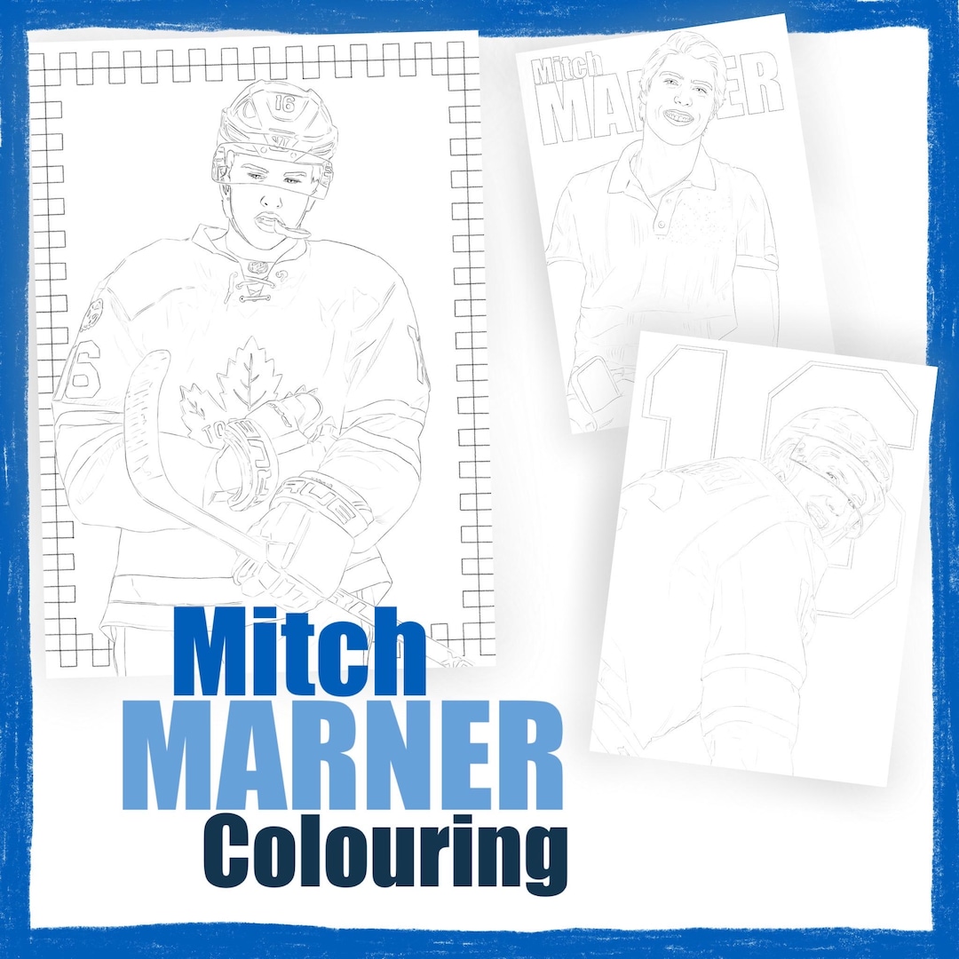 Mitch Marner Coloring Printables, Pages, Poster, Toronto Maple Leads ...