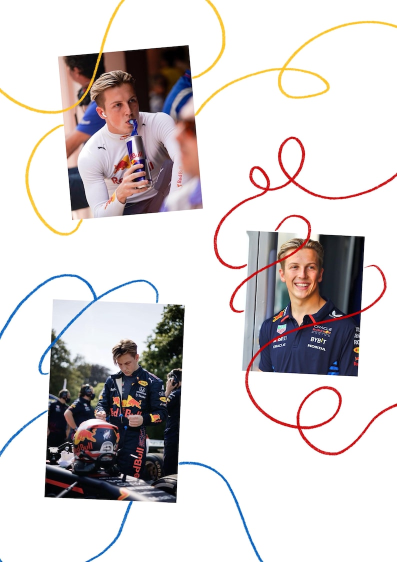 Liam Lawson Coloring Printables, Poster, Paged, Red Bull Poster ...