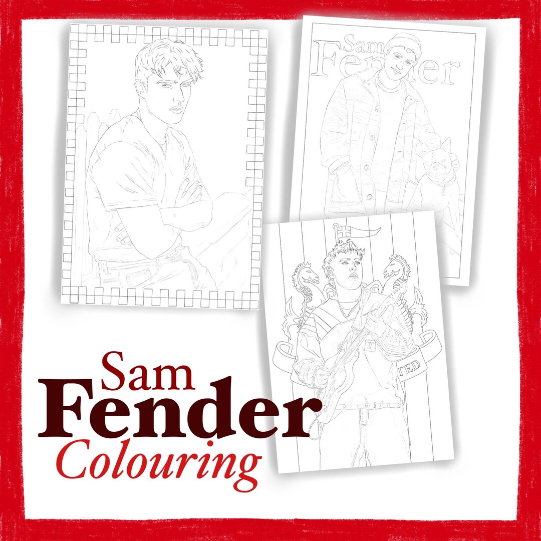 Sam Fender Coloring Printables, Pages, Poster, Alternative,music, Indie ...