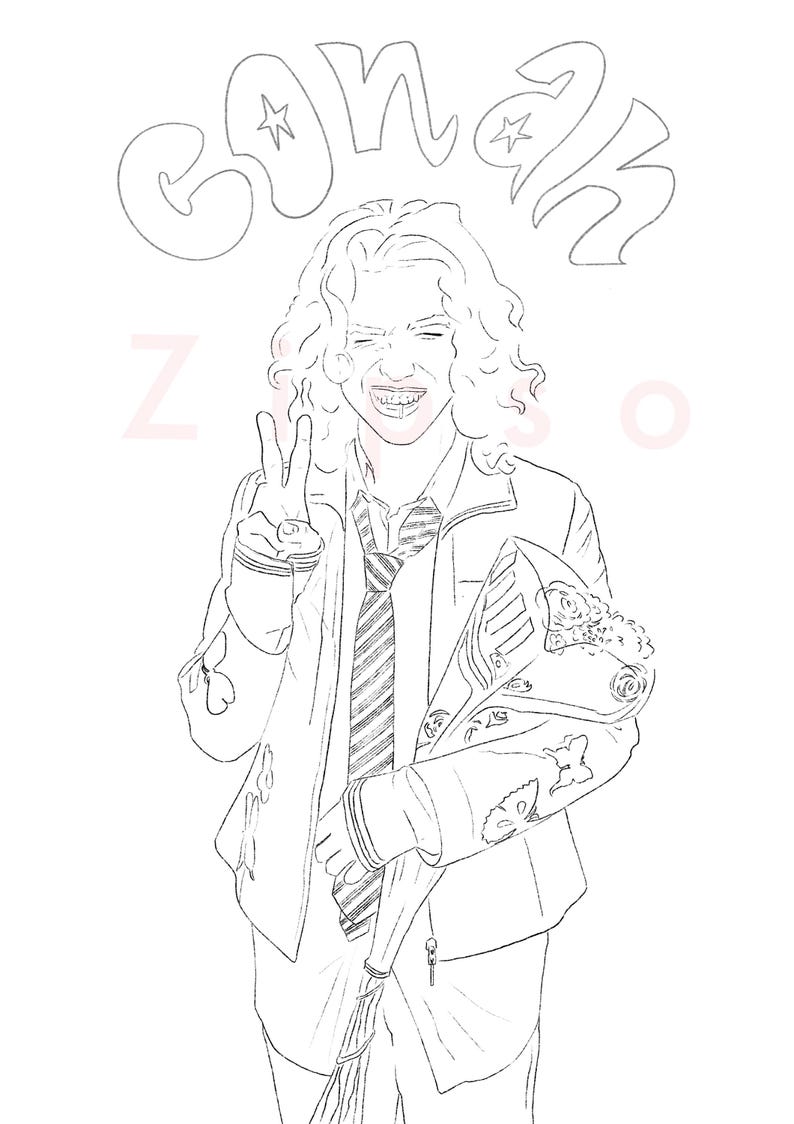 Conan Gray Coloring Printables, Conan Gray Poster, Superache, Kid Krow ...