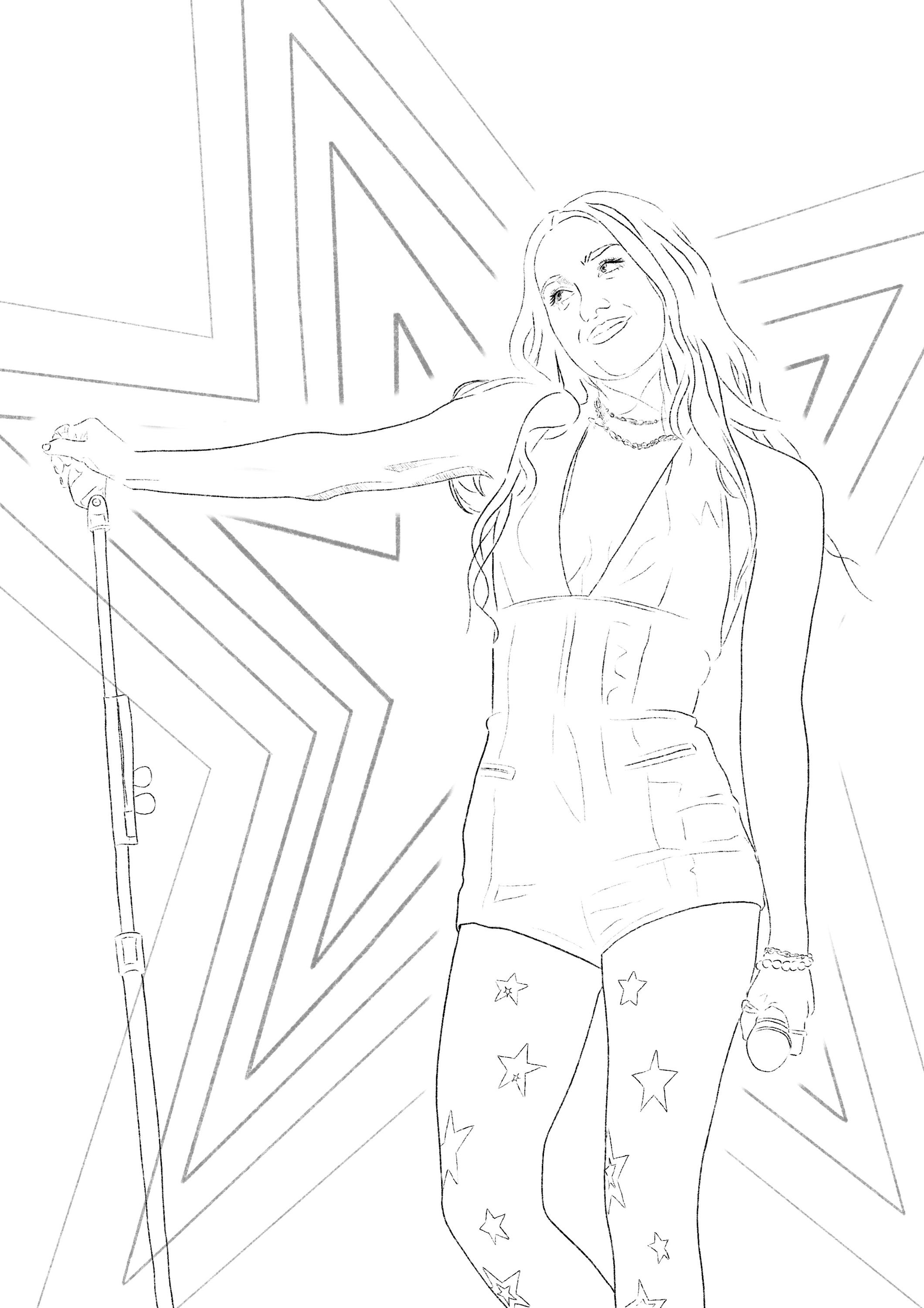 Olivia Rodrigo Coloring Printables, Olivia Rodrigo Poster, Guts, Guts ...