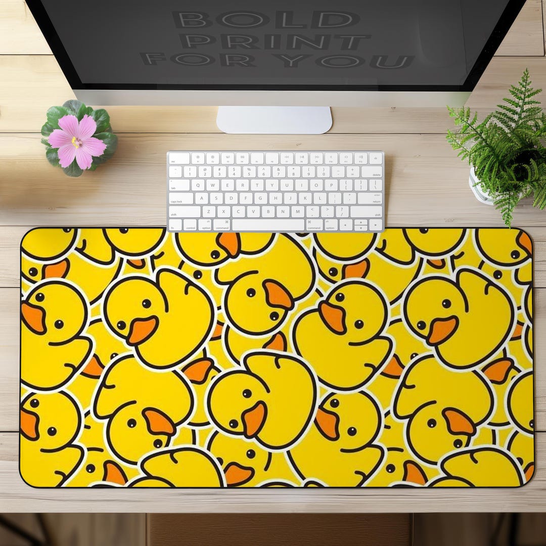 Cute Yellow Ducks Desk Mat, Fanny Gaming Mouse Mat, Keyboard Laptop ...