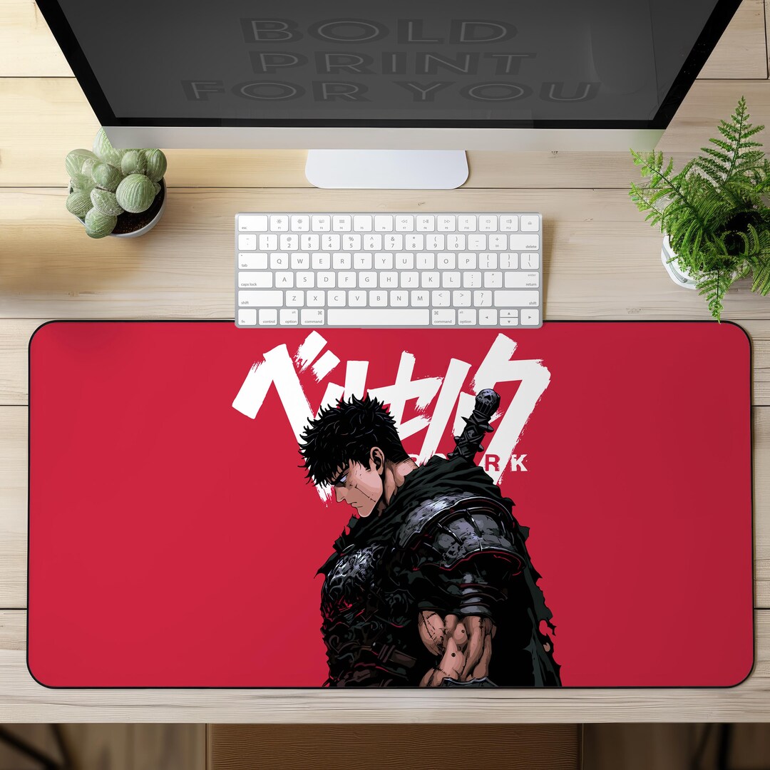 Anime Berserk Desk Mat, Gaming Mouse Mat, Keyboard Laptop Gaming Desk ...