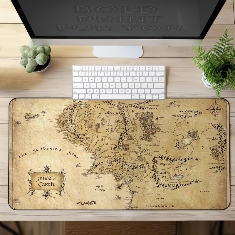 Middle Earth Keyboard Mat - Etsy