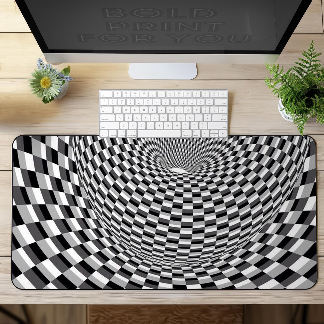 Optical Weirdness Desk Mat, Fanny Gaming Mouse Mat, Keyboard Laptop ...