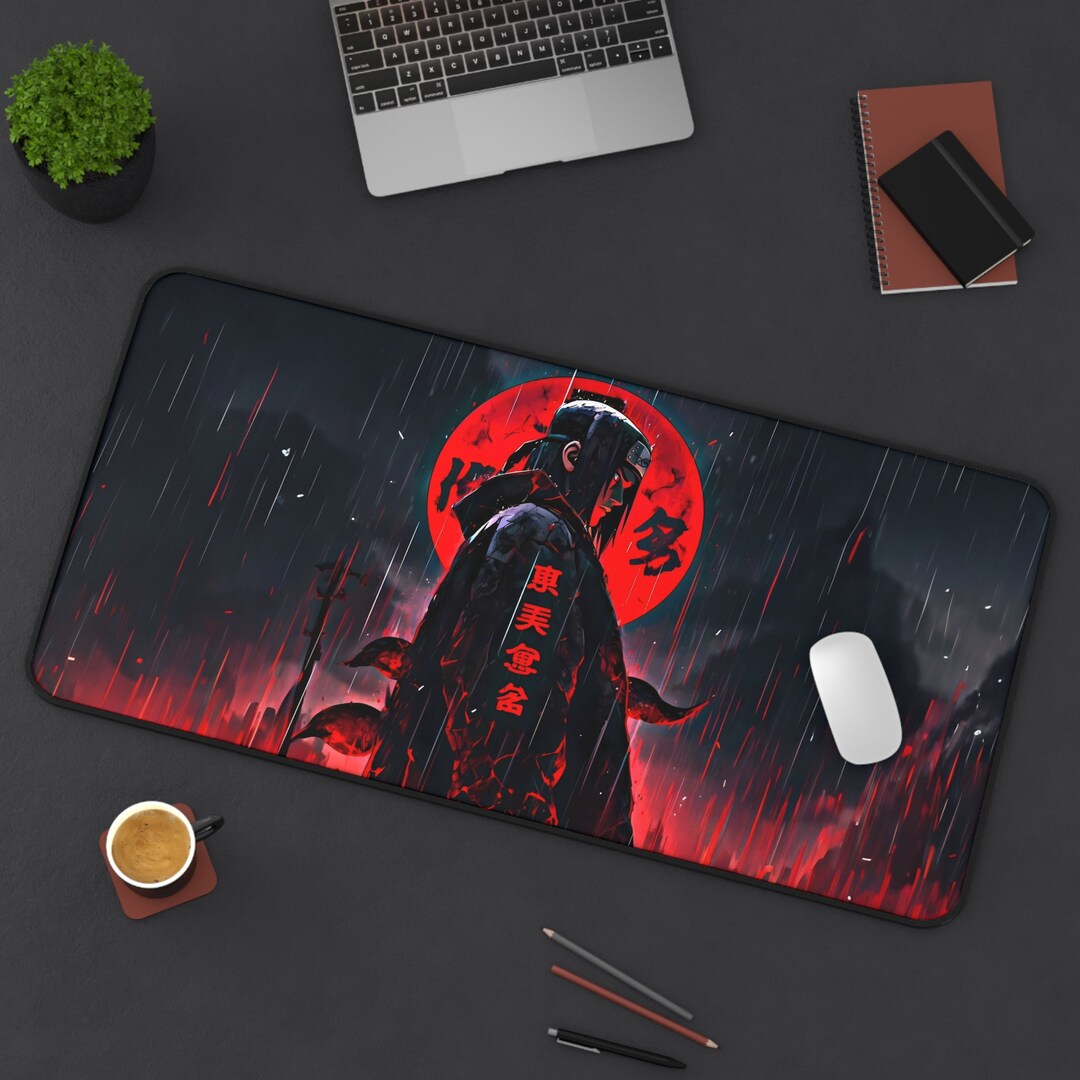 Itachi Uchiha Desk Mat, Gaming Mouse Mat, Keyboard or Laptop Gaming ...