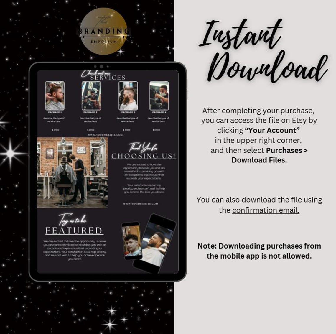 Barber Shop Acuity Scheduling Template: DIY Booking Site Canva Template ...