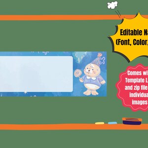 Under the Sea Classroom Name Tag Vibrant Ocean Background, Easily ...