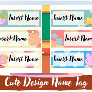 Cute Design for Kids Classroom Name Tag Vibrant Ocean Background ...