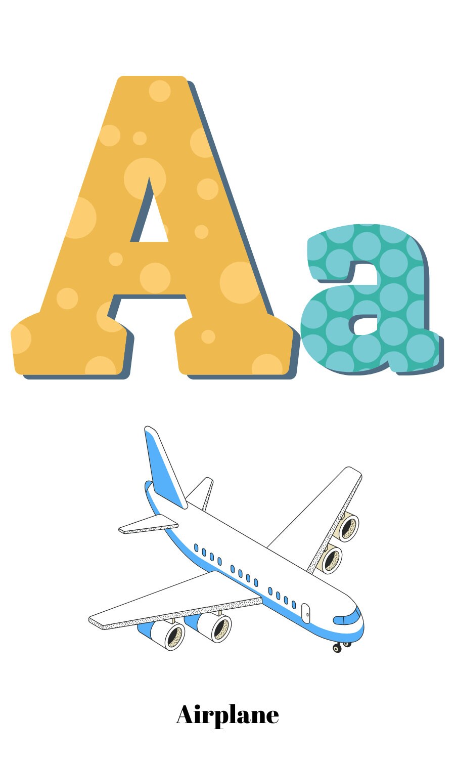 Alphabet Flashcards Featuring Everyday Objects A to Z Printables Kids ...