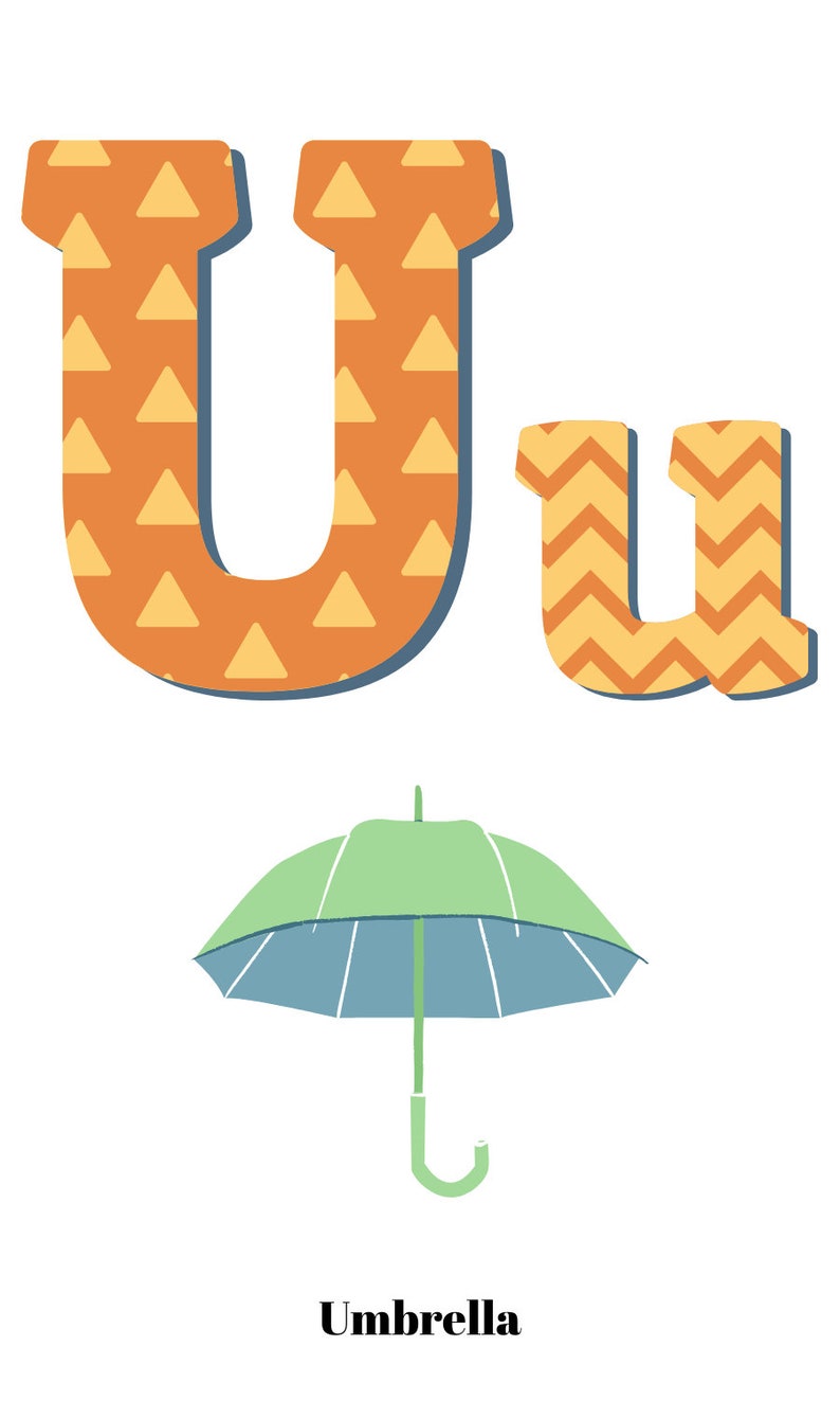 Alphabet Flashcards Featuring Everyday Objects A to Z Printables Kids ...