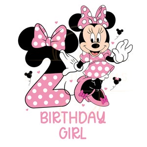 Magical Mouse Pink 2 Birthday SVG, PNG, JPG - Etsy