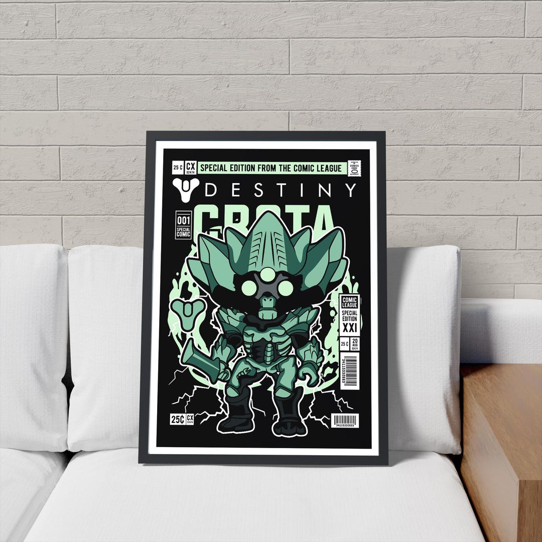 Destiny Crota Parody Comic Poster: Vinyl-toy Style, Retro Pop Art - Etsy