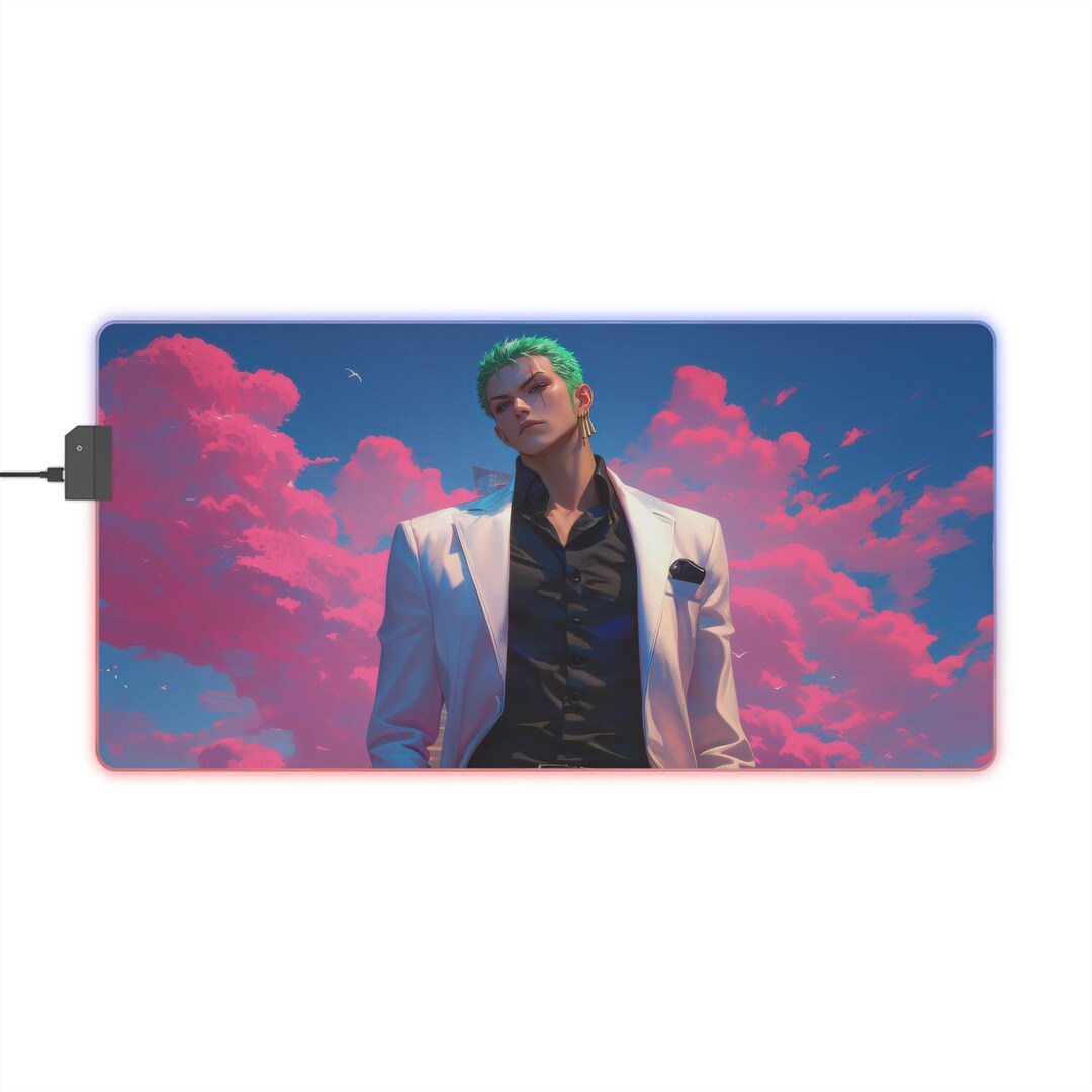 Zoro one Piece LED Gaming Mouse Pad - Etsy