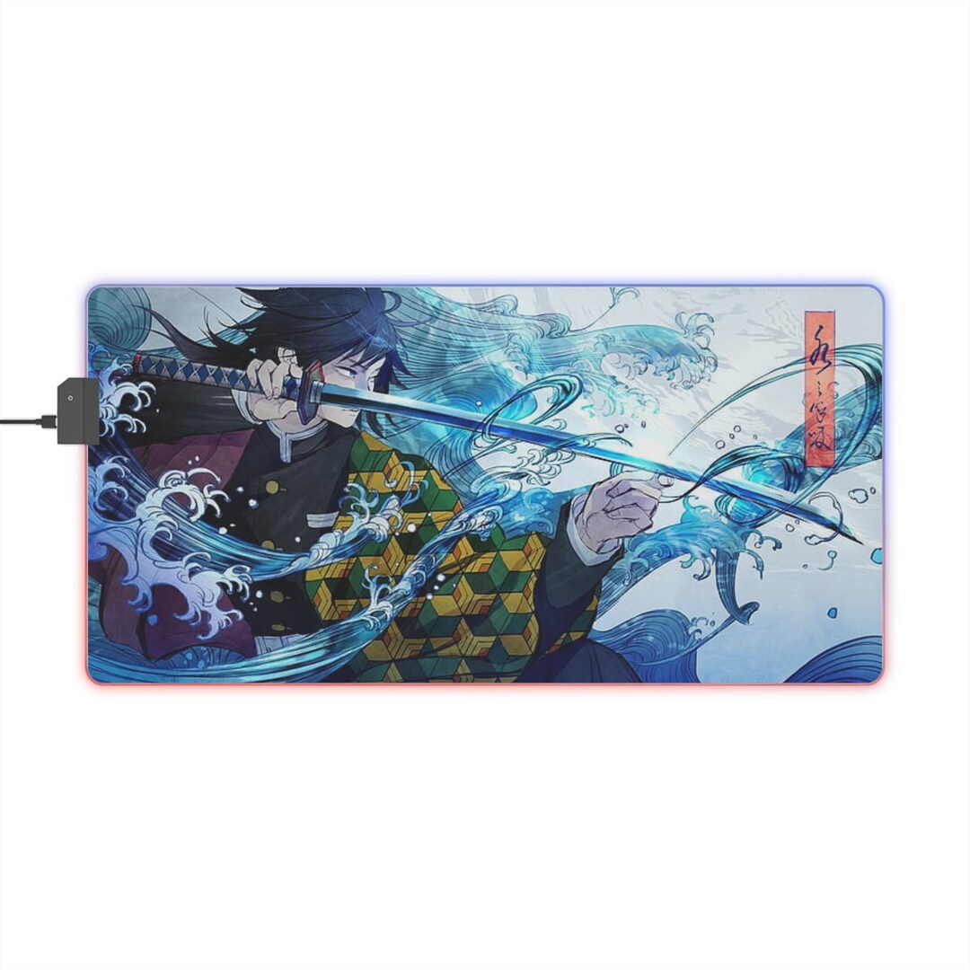 LED Demon Slayer Gaming Mouse Pad - Etsy