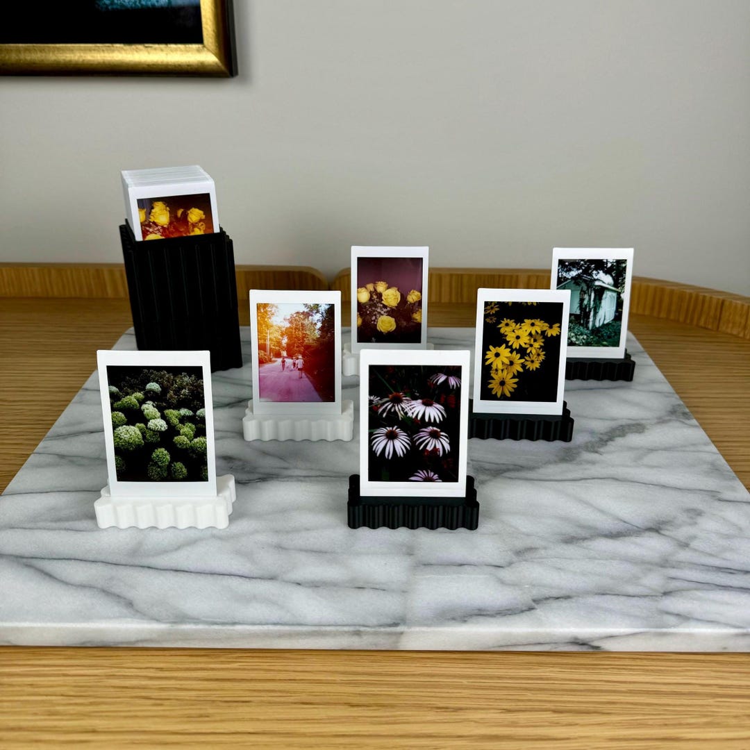 Instax Mini Polaroid Photo Stand Set of 3, Modern Fujifilm Instant Film ...