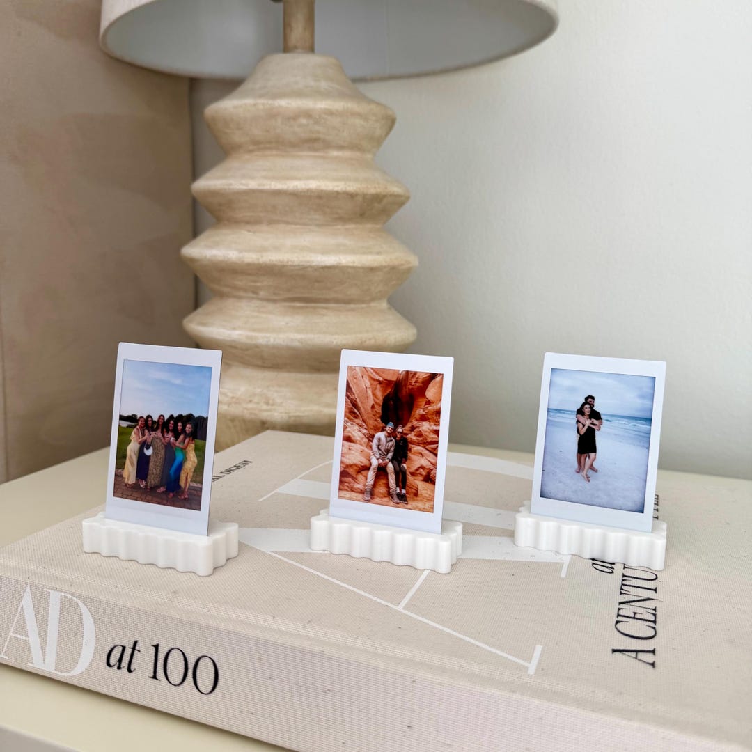 Instax Mini Photo Stands – Modern Instant Film Display, Set of 3 - Etsy