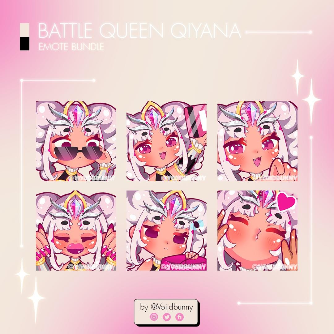 Battle Queen Qiyana From League of Legends Twitch/discord Emotes and ...